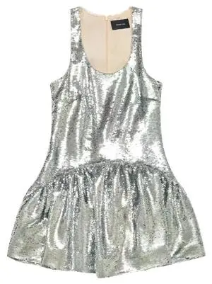 Simone Rocha Sequin-embellished Mini Dress - Silver