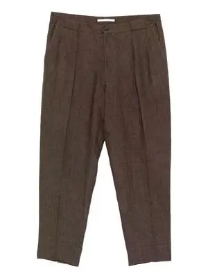 BRIGLIA 1949 Pleated Trousers - Brown