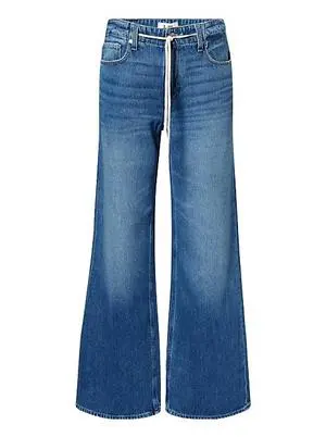 Paige Zoey Wide-leg Cotton-blend Denim Jeans - Serenite