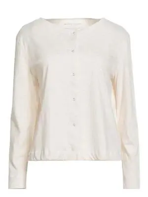 Majestic Filatures Cotton Jersey Cardigan - Ivory