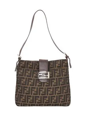 Fendi Zucca Shoulder Bag - Brown