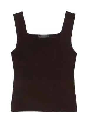 LE PETIT PULLE Ribbed Knit Sleeveless Top - Grey