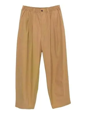 Comme Des Garçons Pleated Elasticated-waist Trousers - Neutrals