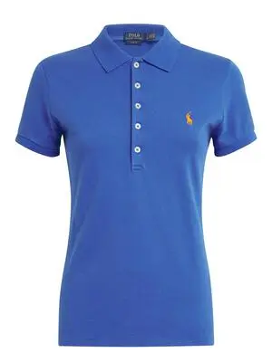 Polo Ralph Lauren Cotton Slim Polo Shirt - Blue