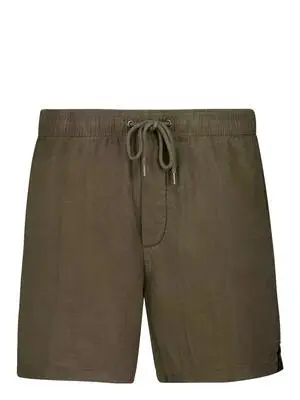 JAMES PERSE Lightweight Linen Shorts - Green