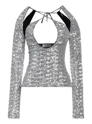 Attico Tulle Top - Silver