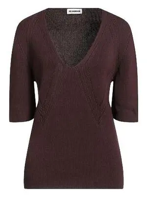JIL SANDER Knitted Top - Brown