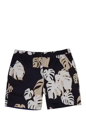 LORDS OF HARLECH Edward Monstera Floral Short Black