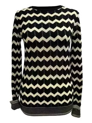 Stella McCartney Intarsia Chevron Sweater - Black