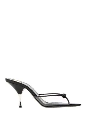 Saint Laurent Jerry Rhinestone-embellished Mules - Black