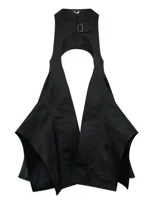 Comme Des Garçons Buckle-detail Vest - Black
