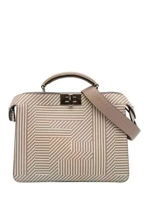 FENDI Fendi Small Zucca Leather Peekaboo Iseeu Satchel