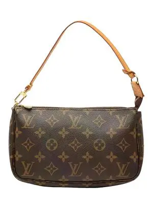 LOUIS VUITTON 2004 Monogram Pochette Accessoires - Brown