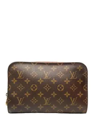 LOUIS VUITTON 2003 Monogram Orsay Clutch - Brown