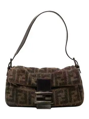 Fendi 2000-2010 Mini Zucca Baguette - Brown