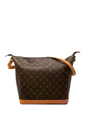 LOUIS VUITTON 2001 Monogram Amfar Three Shoulder Bag - Brown