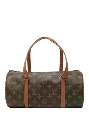 LOUIS VUITTON 1997 Monogram Papillon 30 Handbag - Brown