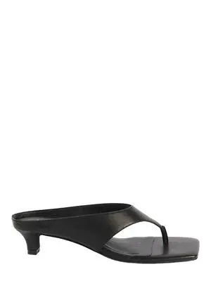 Intentionally Blank Year Ahead Flip-flop Kitten Heels - Black