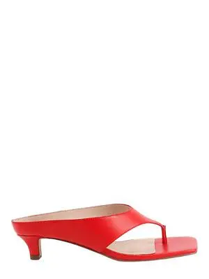 Intentionally Blank Year Ahead Flip-flop Kitten Heels - Red