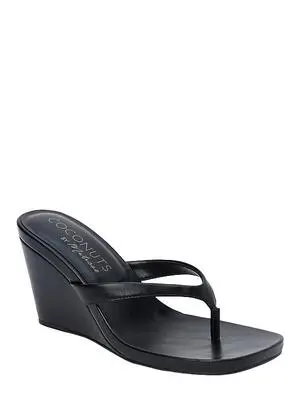Matisse Murphy Flip-flop Wedges - Black