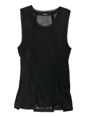 SONGZIO Scoop-neck Vest - Black