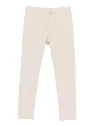 Jacob Cohen Logo-patch Button-fastening Trousers - Neutrals