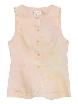 SEMICOUTURE Button-up Waistcoat - Neutrals