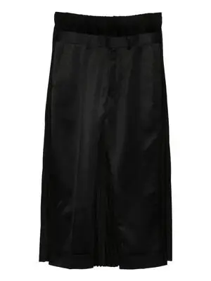Junya Watanabe Pleated Panel Trousers - Black
