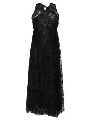 Junya Watanabe Floral-lace Maxi Dress - Black