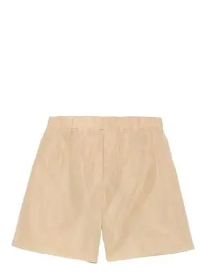 SUSANNE BOMMER Elasticated Waist Wide-leg Shorts - Neutrals