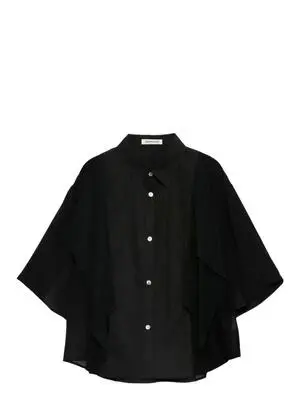 Undercover Draped Shirt - Black
