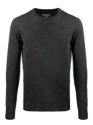 Emporio Armani Virgin Wool-blend Jumper - Grey