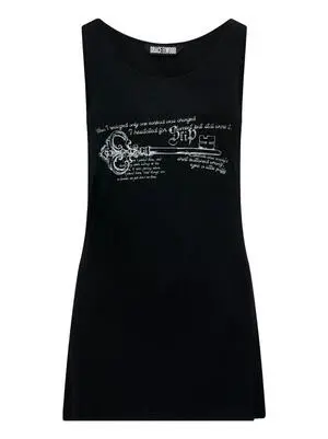 GRACE ELWOOD Printed Top - Black