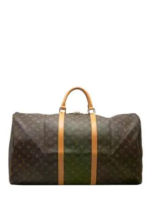 LOUIS VUITTON 1992 Monogram Keepall 60 Travel Bag - Brown