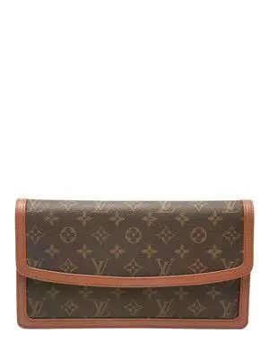 LOUIS VUITTON 1992 Monogram Pochette Dame Gm Clutch - Brown