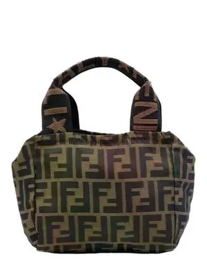 Fendi 2000-2010 Mini Zucca Canvas Handbag - Brown