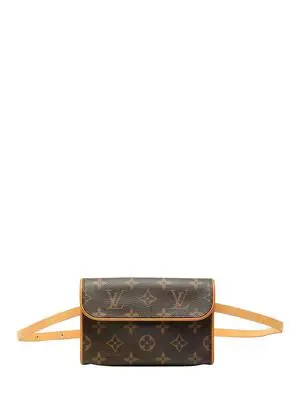 LOUIS VUITTON 2004 Monogram Pochette Florentine Belt Bag - Brown