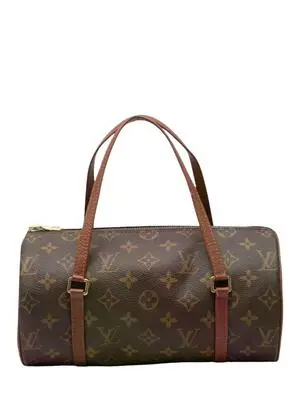 LOUIS VUITTON 2000 Monogram Papillon 26 Handbag - Brown