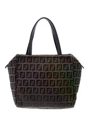 Fendi 2000-2010 Mini Zucchino Canvas Handbag - Brown