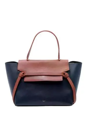 Celine 2014 Mini Bicolor Smooth Calfskin Belt Bag - Blue