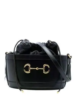 Gucci 1955 Horsebit Bucket Bag - Black