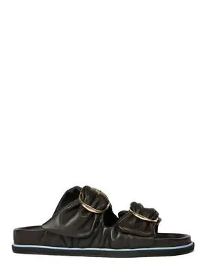 Paul Smith Camolin Gathered Sandals - Brown