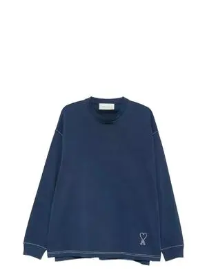 AMI Paris Long-sleeved Sweatshirt - Blue