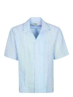 Altea Hadley Seersucker Shirt - Blue
