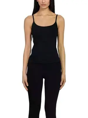 AMOMENTO Ribbed Top - Black