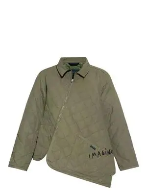 Comme Des Garçons Quilted Asymmetric Jacket - Green