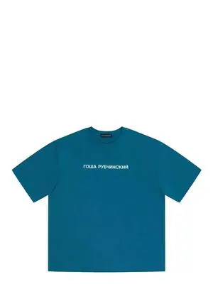 Gosha Rubchinskiy Logo-print Oversized T-shirt - Blue
