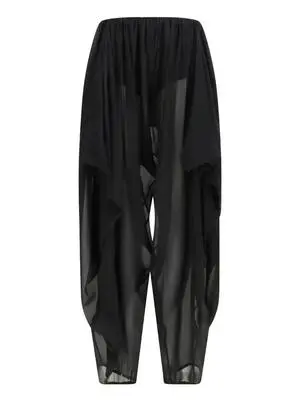 FRANCESCO MURANO Semi-sheer Trousers - Black