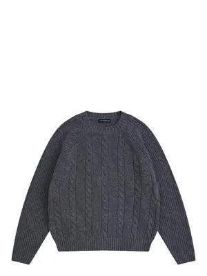 Gosha Rubchinskiy Cable-knit Flecked Sweater - Grey