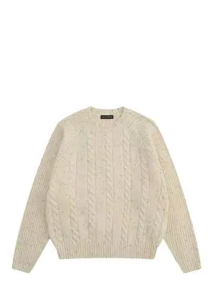 Gosha Rubchinskiy Cable-knit Flecked Sweater - Neutrals